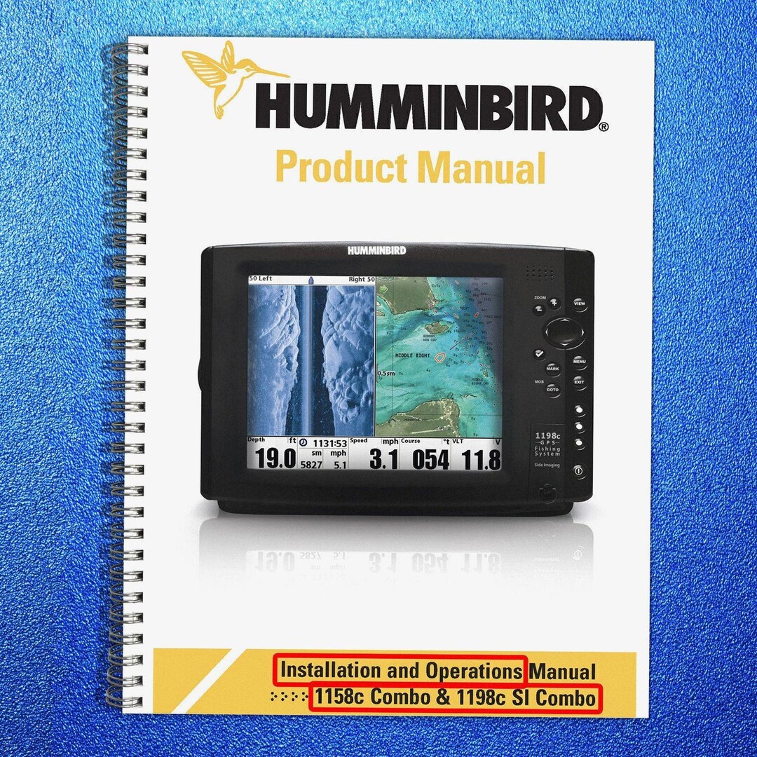 HUMMINBIRD 1158c Combo & 1198c Si Combo User Manual Guide, Tough ...