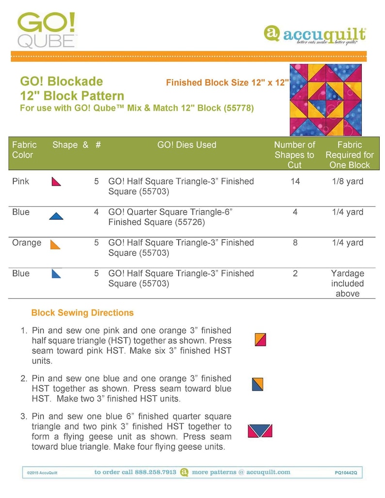 ACCUQUILT Go Qube 12" Blocks - Steel Wire Bound - Protective Covers - Etsy