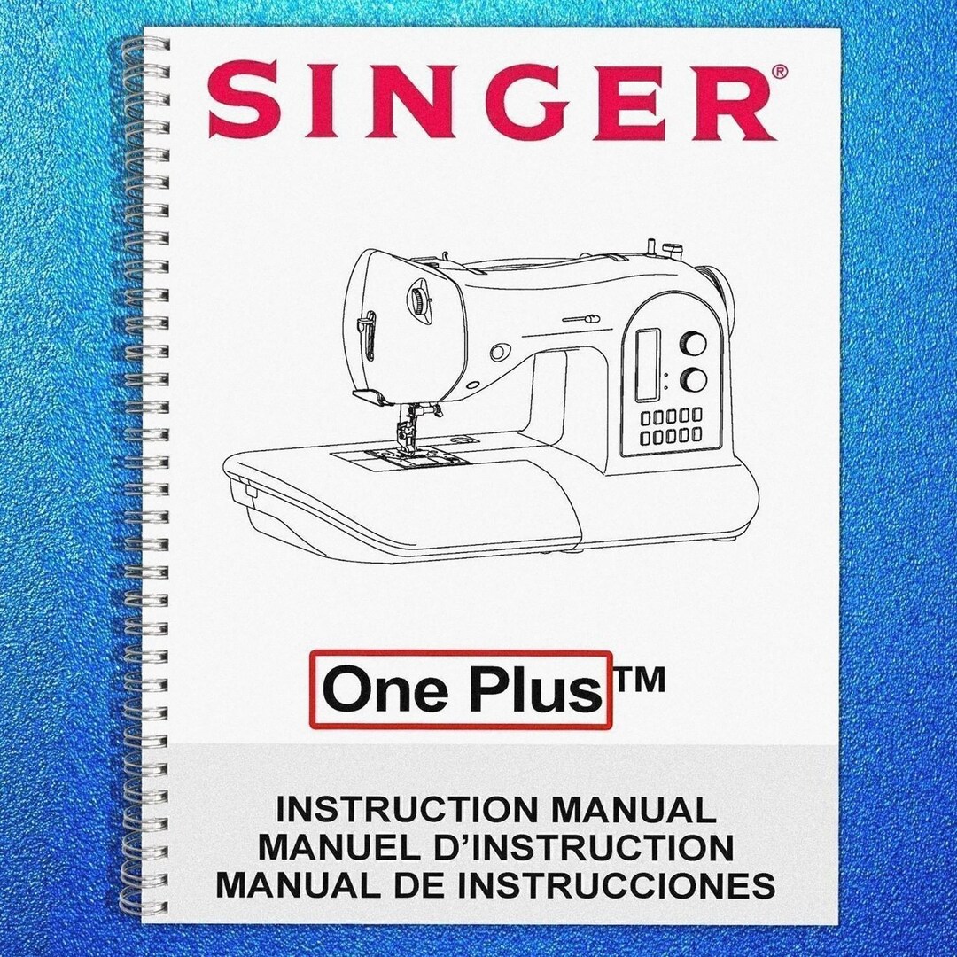 SINGER One Plus Sewing Machine User Manual Operation Guide - Etsy