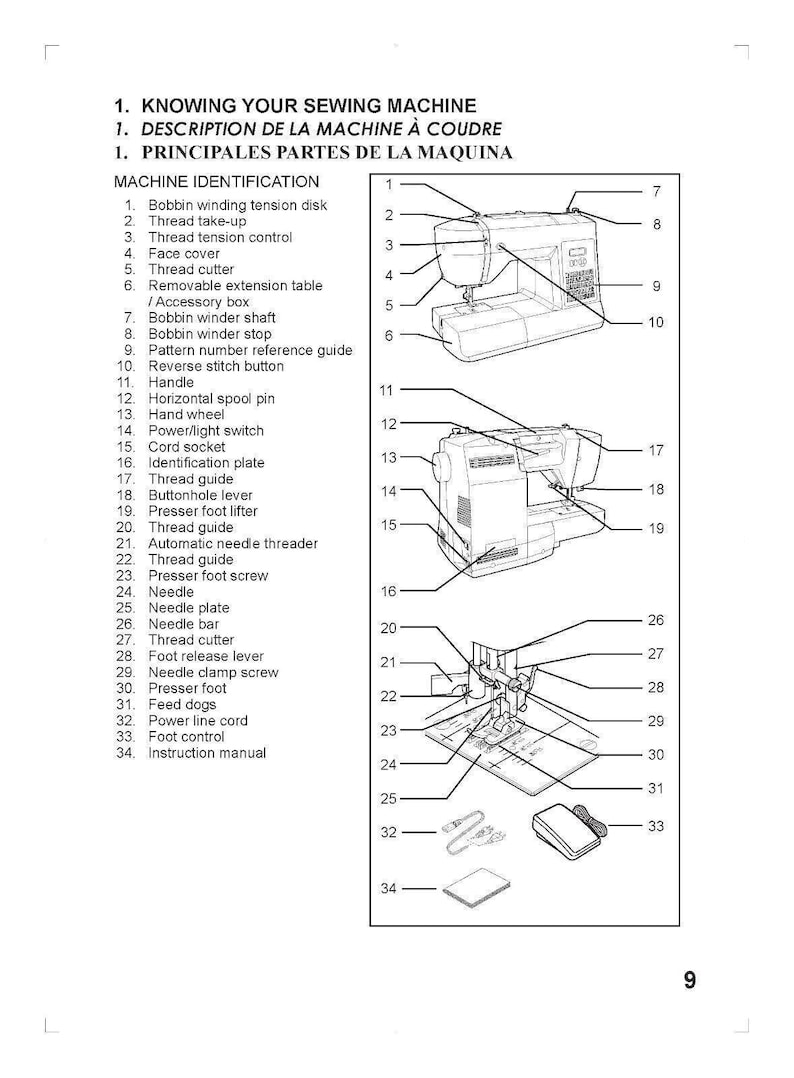 SINGER 5400 5500 6199 6180 6160 Sew Mate Sewing Machine User Manual ...