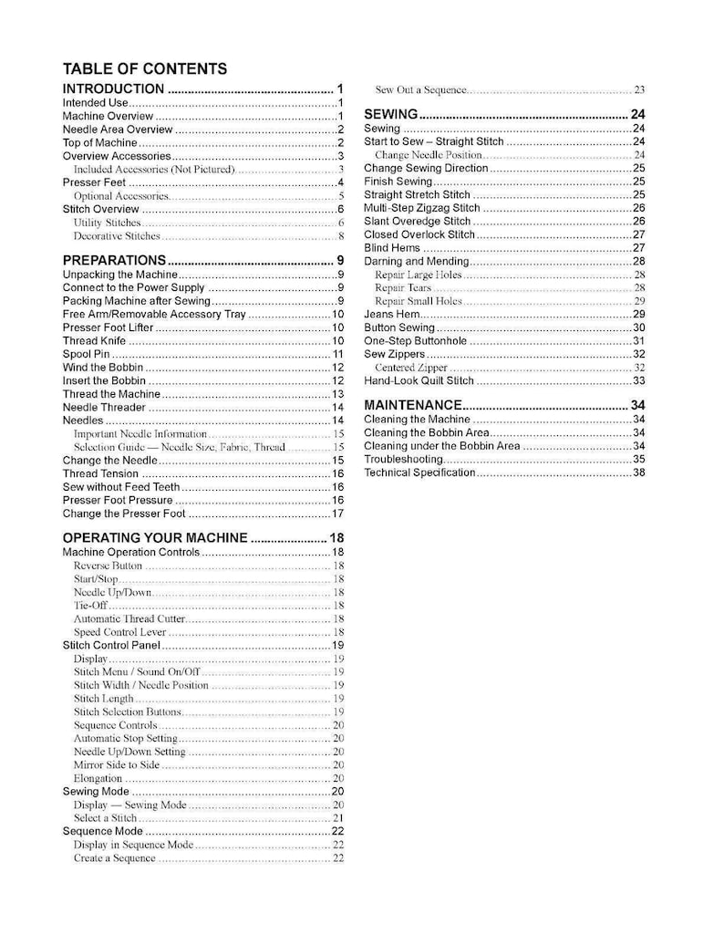 SINGER Hd 6800C Hd 6805C Sewing Machine User Manual Users Instruction ...