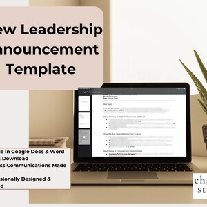 Leadership Announcement Template | Internal Communication Letter ...