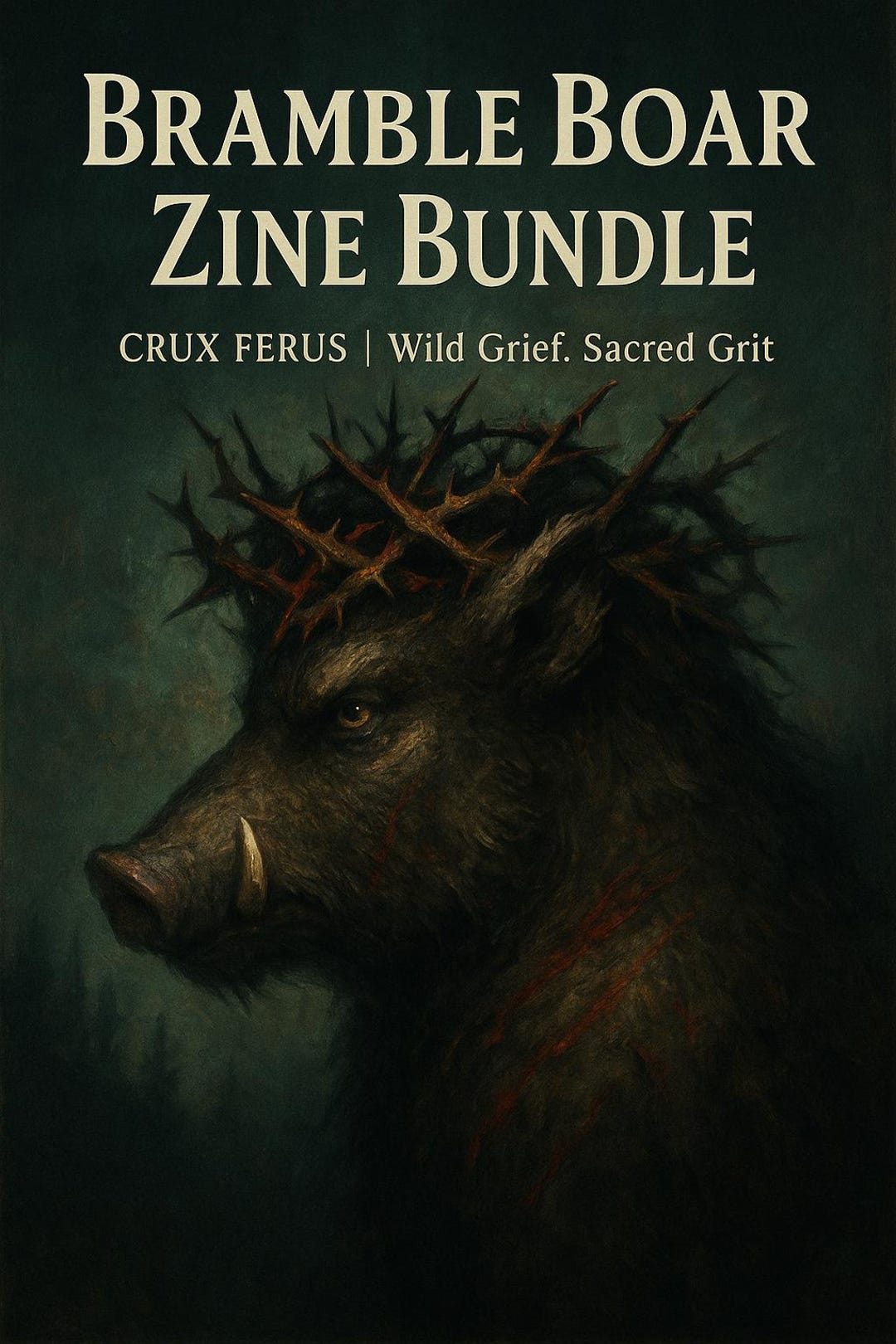 Bramble Boar Zine Bundle: Mythic Art, 35 Page Journal Prompts, and Art ...