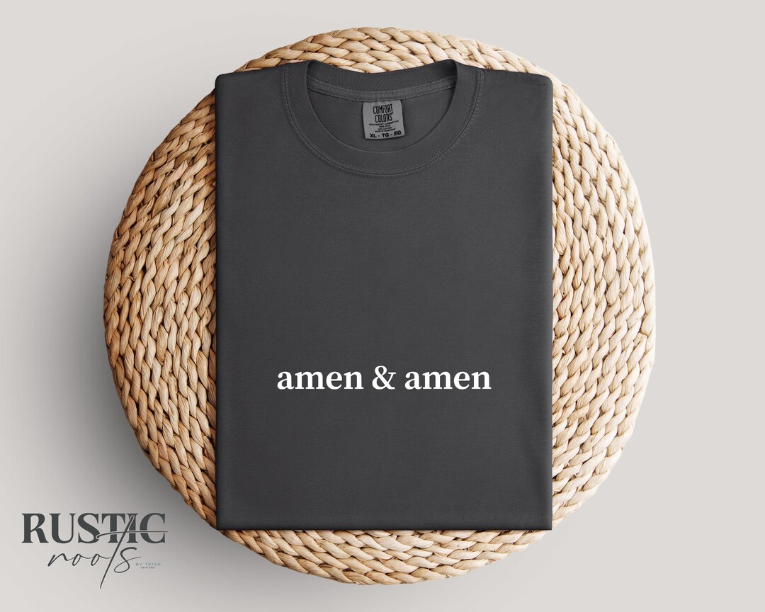 Amen and Amen SVG PNG - Worship Song, Minimalist Christian Shirt Design ...