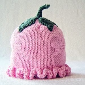 Knitting Pattern - Girl's Flower Hat Pattern - the EMILY Hat (newborn ...