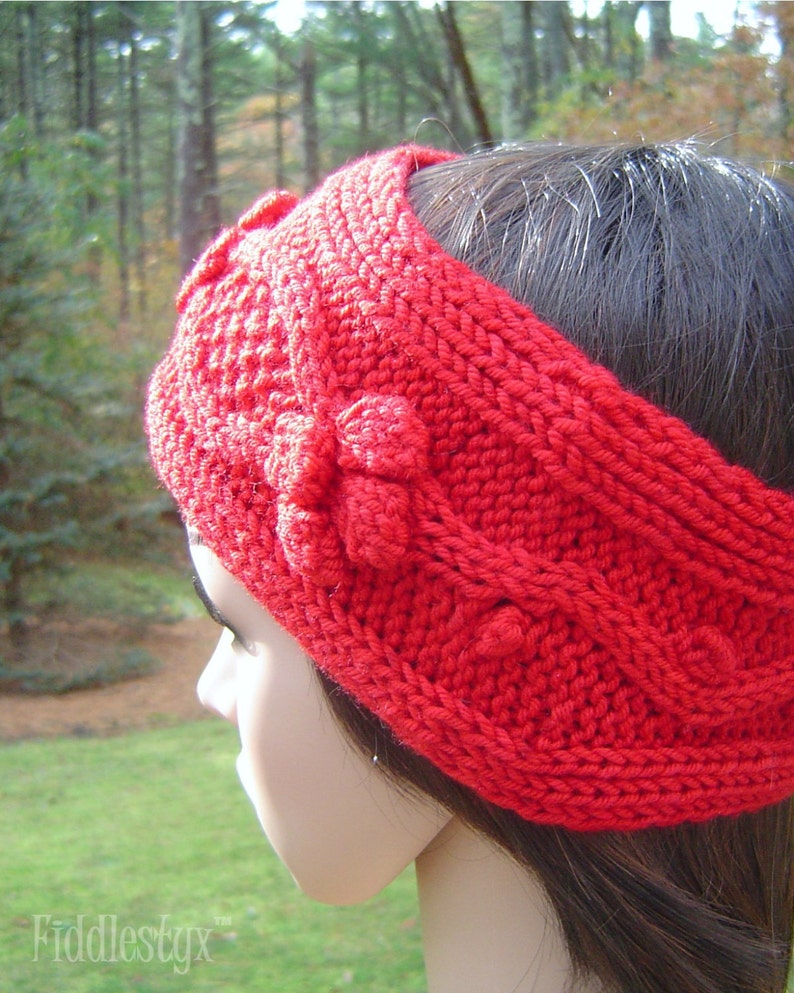 Knitting Pattern Knitted Earwarmer Pattern Knit Headband - Etsy