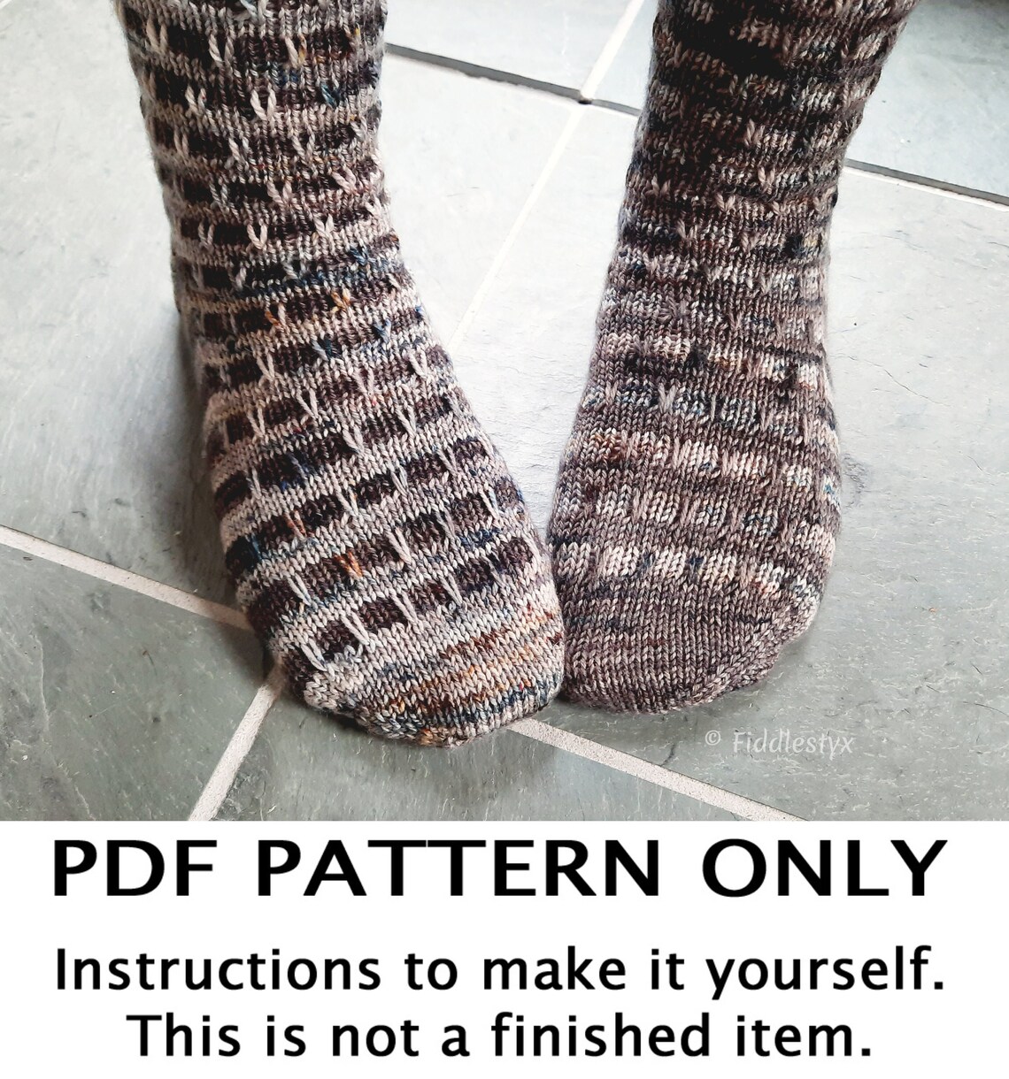 Sock Knitting Pattern Knitting Pattern Toe up Socks - Etsy