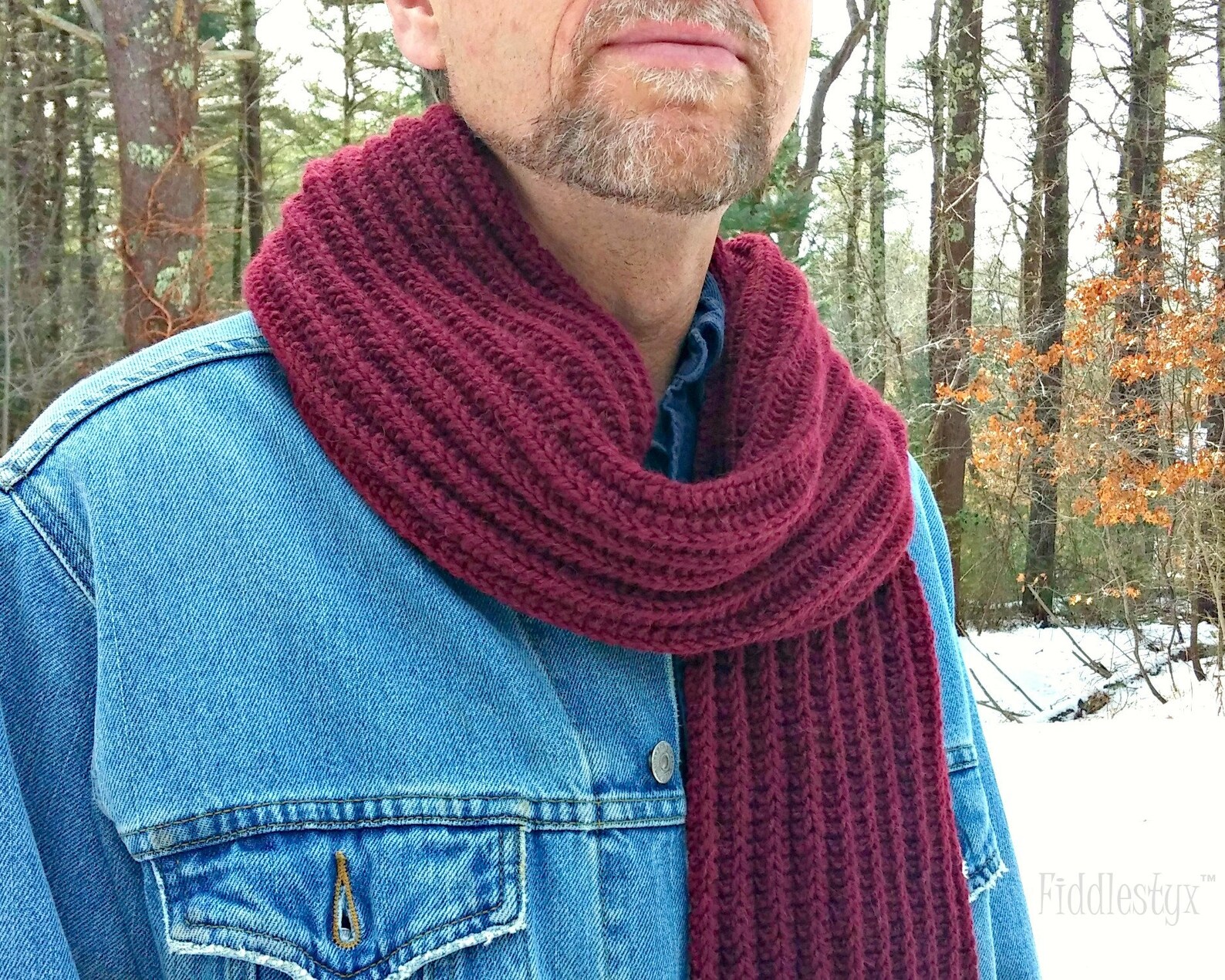 Reversible Scarf Knitting Pattern: Classic Design (PDF Pattern) - Etsy