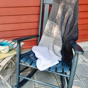 Gradient Blanket Knitting Pattern - Knitting Pattern - Afghan Knitting ...