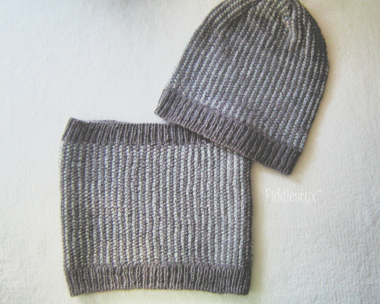 Knitting Pattern Reversible Cowl Pattern Reversible Hat - Etsy