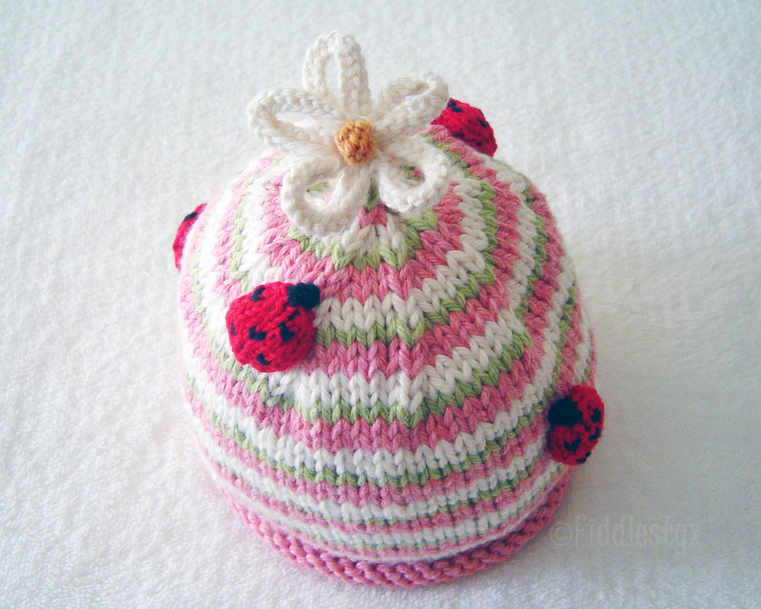 Knitting Pattern Ladybug Hat Knitting Pattern the CLAUDIA - Etsy