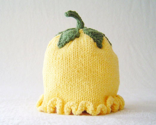 Knitting Pattern Girl's Flower Hat Pattern the EMILY | Etsy