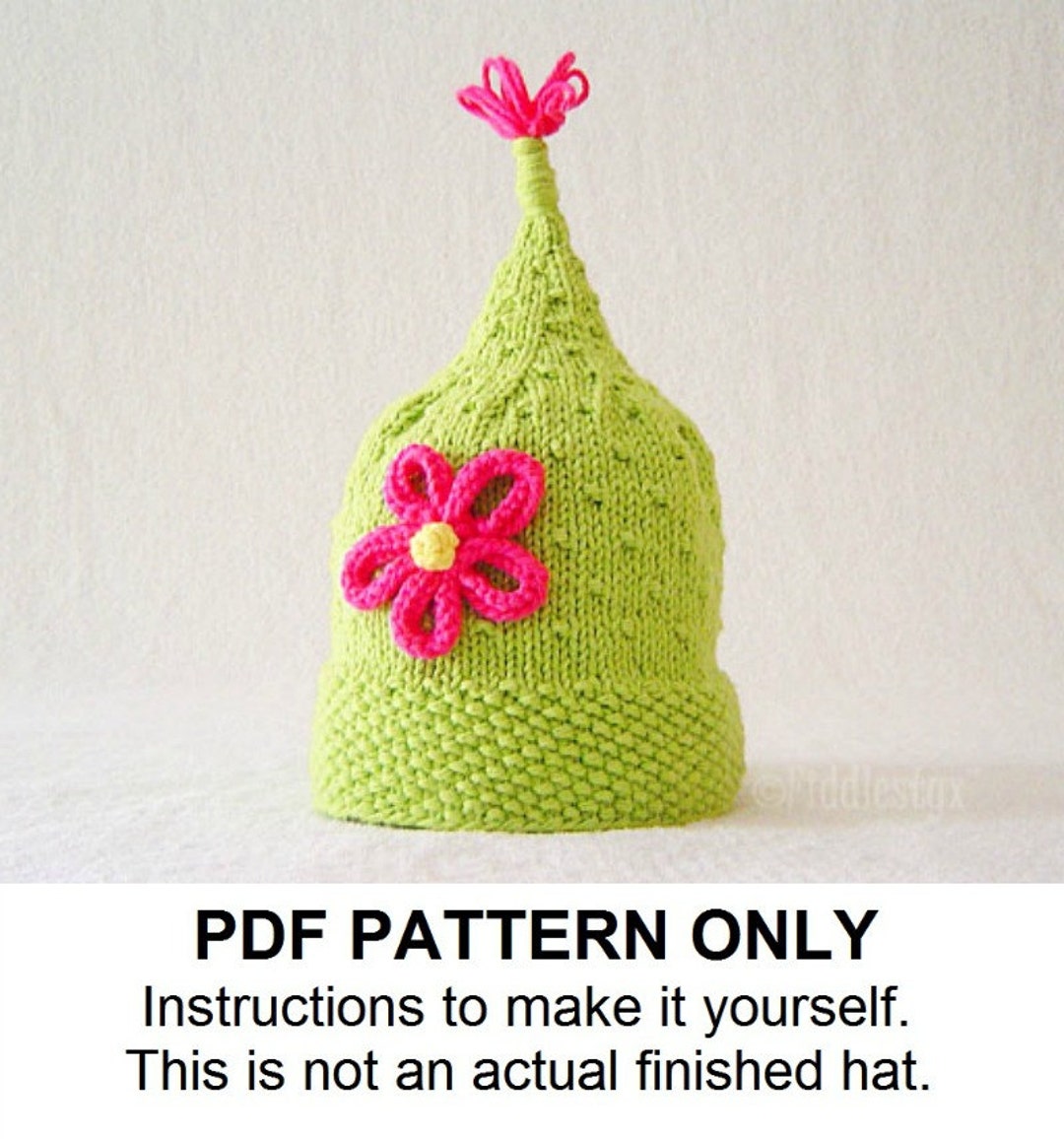 Knitting Pattern - Girls Pixie Hat Pattern - the ZOE Hat (newborn, Baby ...