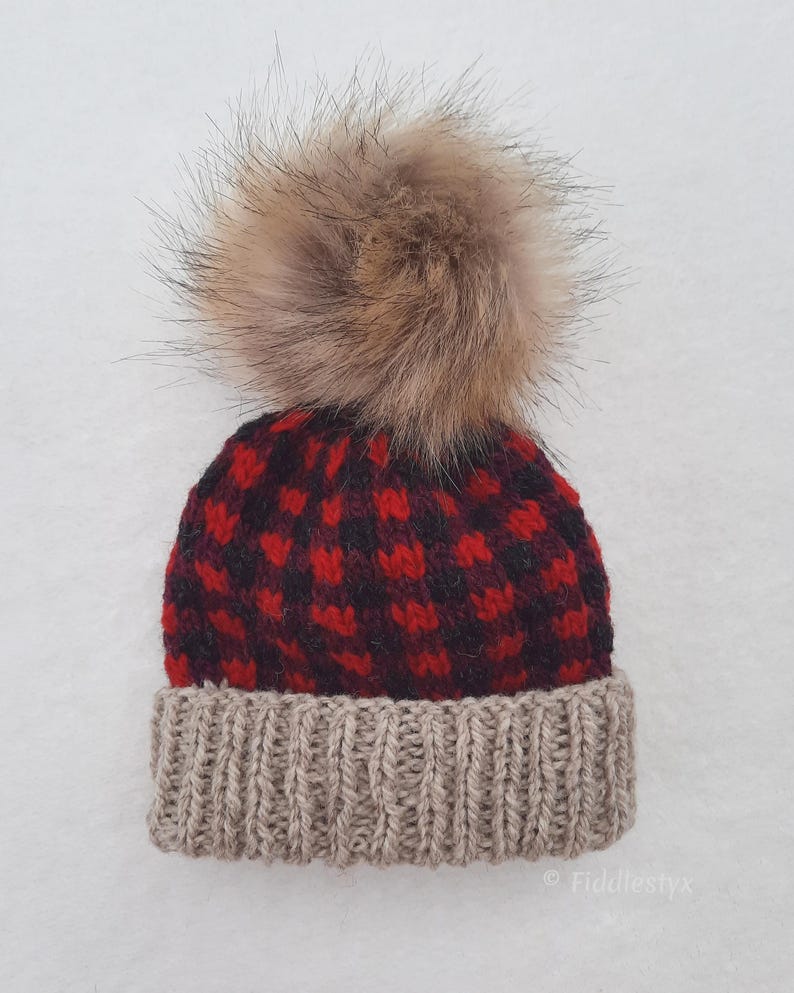 Buffalo Plaid Hat Knitting Pattern: the Paul Beanie - Newborn to Adult ...