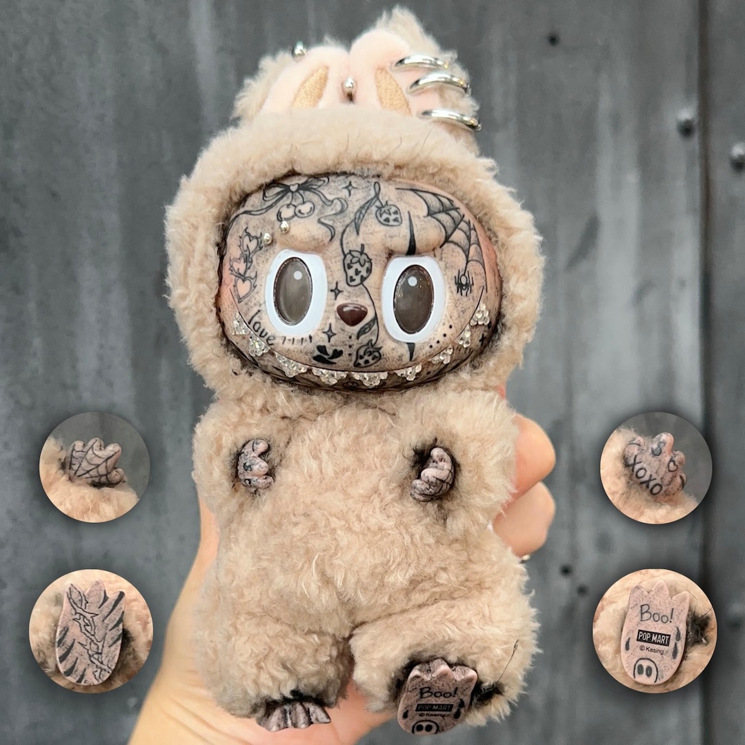 LUX Tattoo Labubu, Custom Labubu - Etsy Nederland