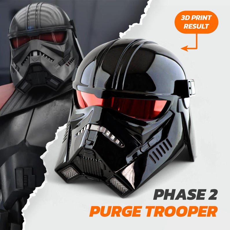 Purge Trooper Phase 2 Helmet 3D Model | Star Wars Cosplay Helmet Print ...