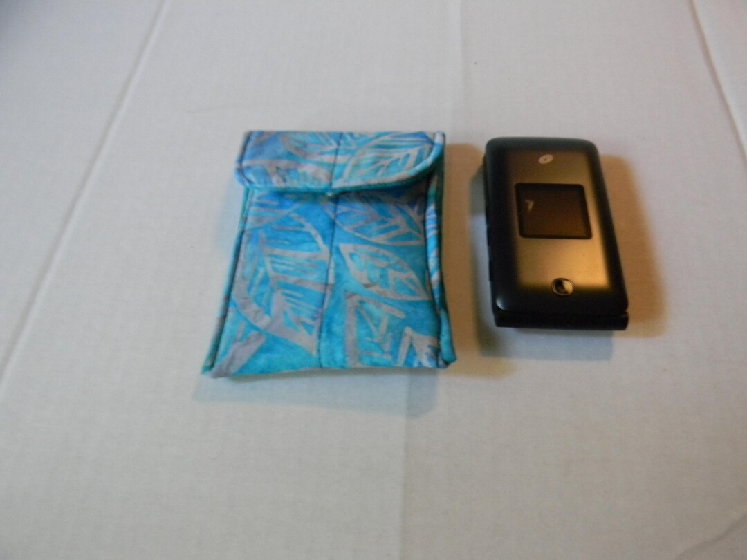 Turquoise Leaf Batik Flip Phone/cell Phone Case - Etsy