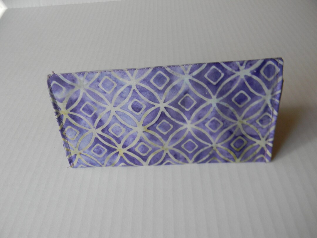 Lavender Batik Checkbook Cover - Etsy