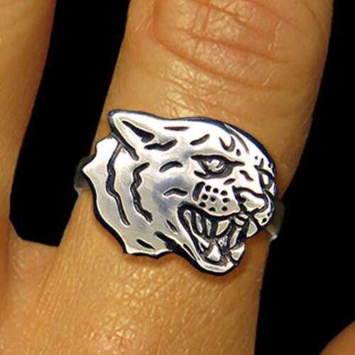 Sterling Leaping Puma Ring - Etsy