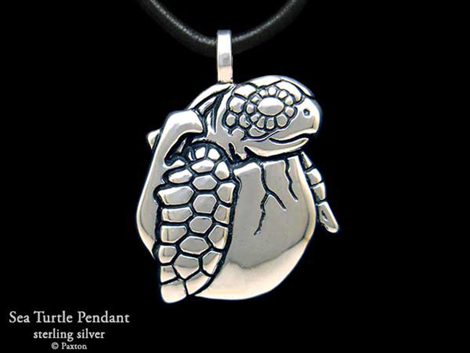 Baby Sea Turtle Hatchling Pendant Necklace Sterling Silver - Etsy