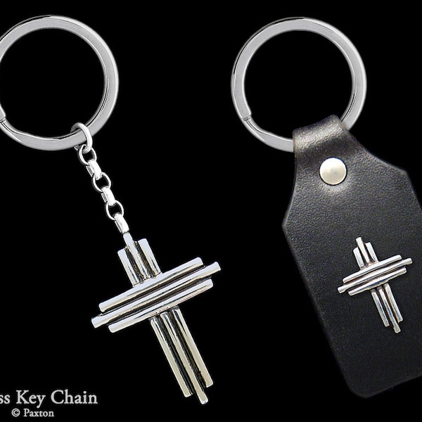 Cross Key Chain - Etsy