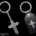 Cross Keychain / Keyring All Sterling Silver or Cross on - Etsy