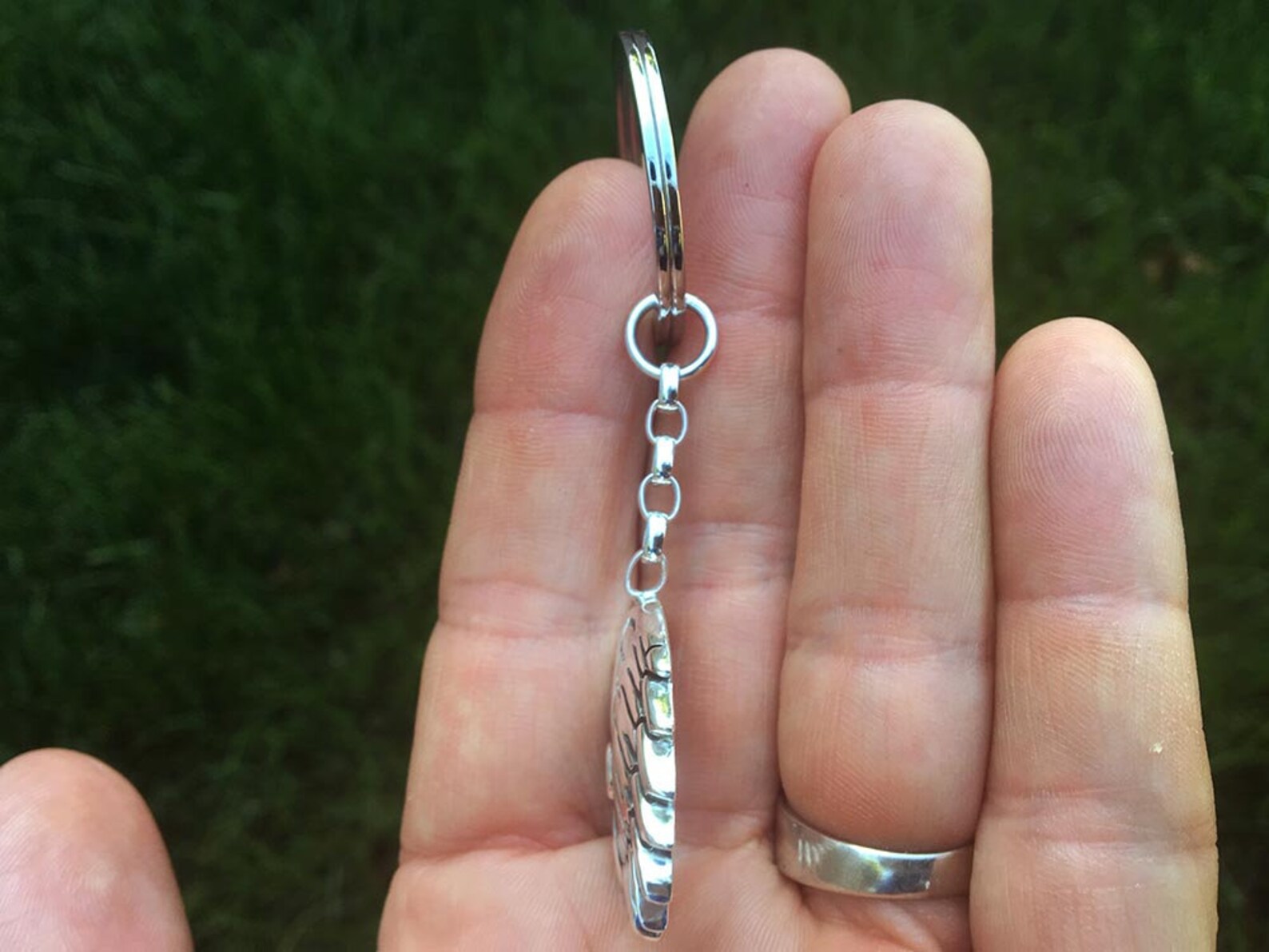 Indian Chief Head Keychain / Keyring All Sterling Silver or | Etsy