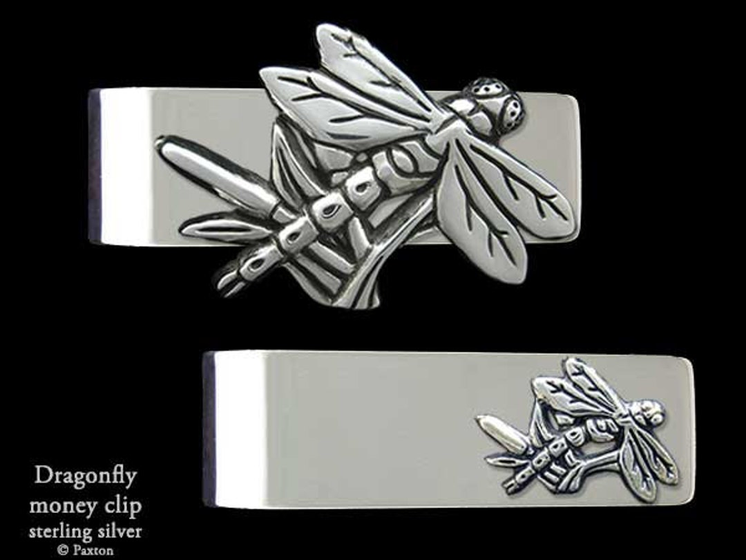Dragonfly Money Clip Sterling Silver - Etsy UK