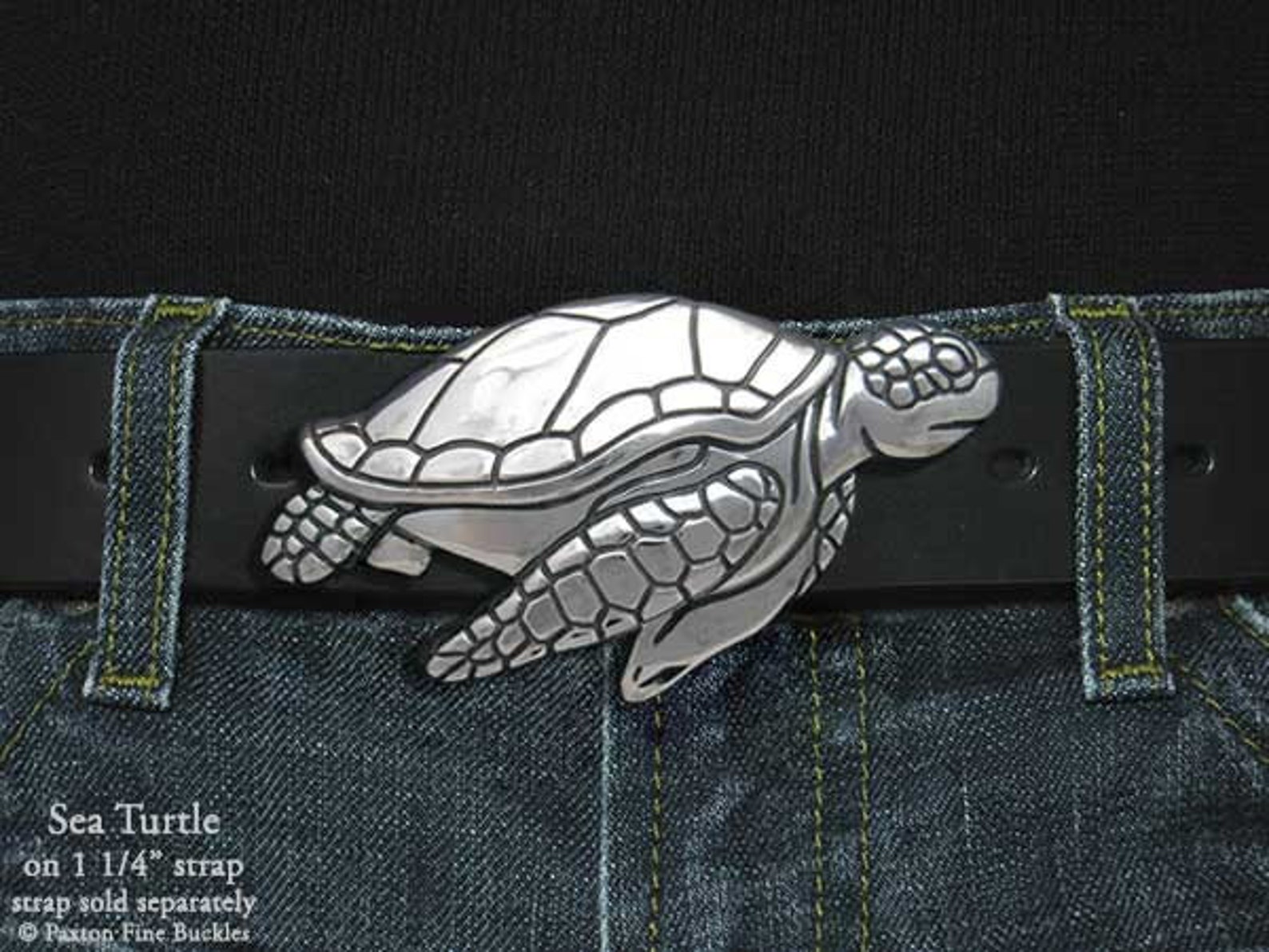 Sea Turtle Belt Buckle Sterling Silver - Etsy