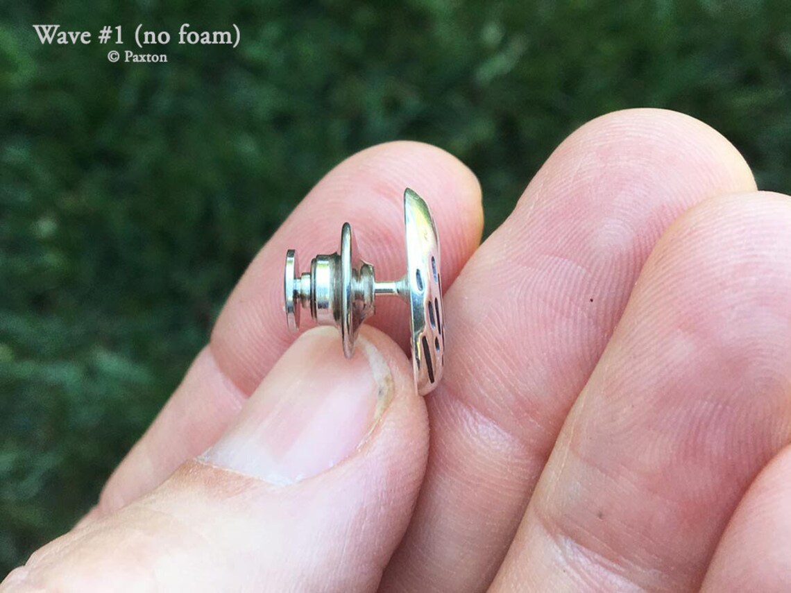 Ocean Wave Lapel Pin or Ocean Wave Brooch Sterling Silver | Etsy