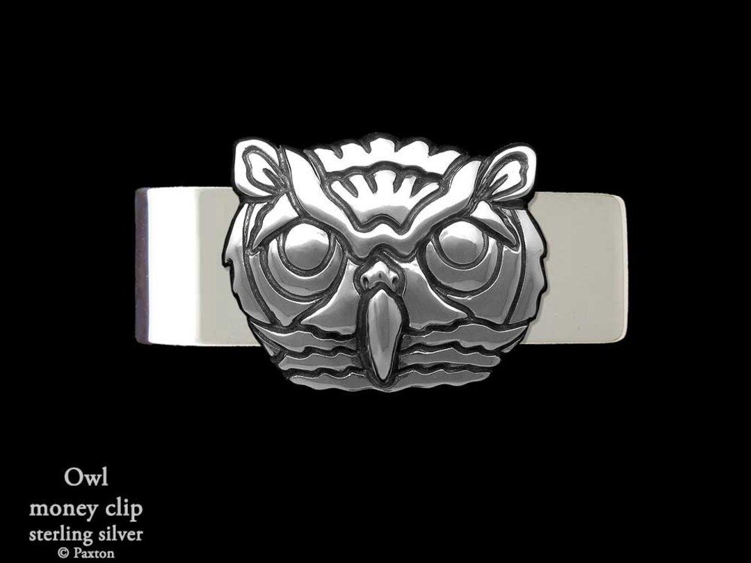 Owl Money Clip Sterling Silver - Etsy