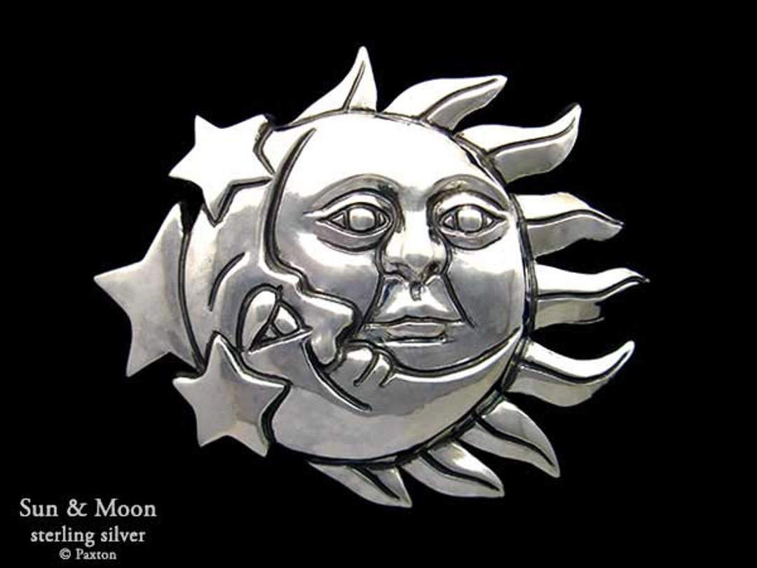Sun & Moon Belt Buckle Sterling Silver - Etsy