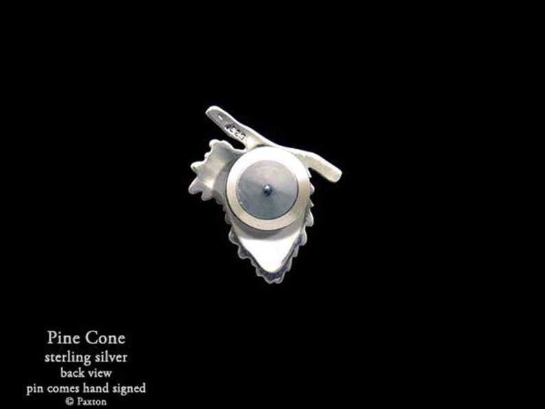 Pine Cone Lapel Pin Sterling Silver Pinecone Pin - Etsy