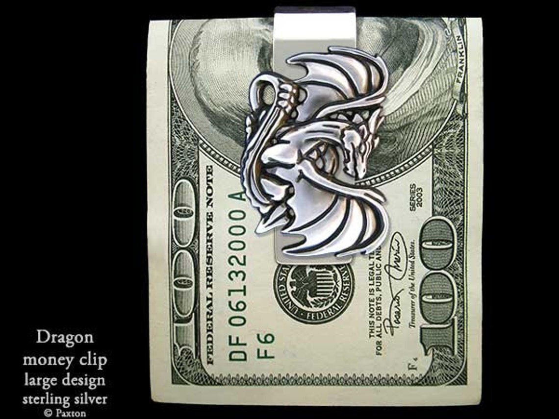 Dragon Money Clip Sterling Silver - Etsy