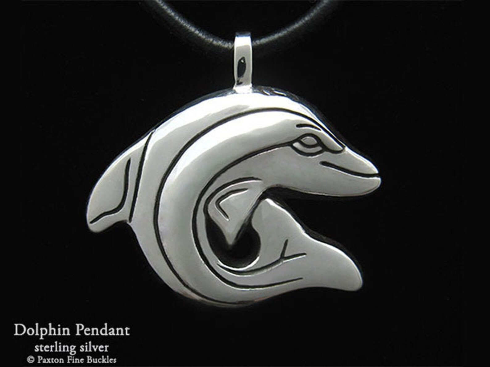 Dolphin Pendant Necklace Sterling Silver - Etsy