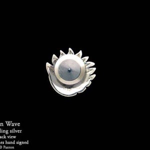 Sun Wave Lapel Pin Sterling Silver Ocean Wave Sun Pin - Etsy