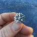 Daisy Tie Tack or Daisy Flower Tie Bar / Tie Clip Sterling Silver - Etsy
