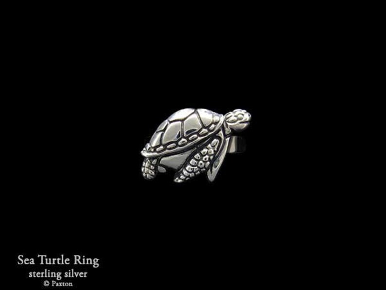 Sea Turtle Ring Sterling Silver - Etsy