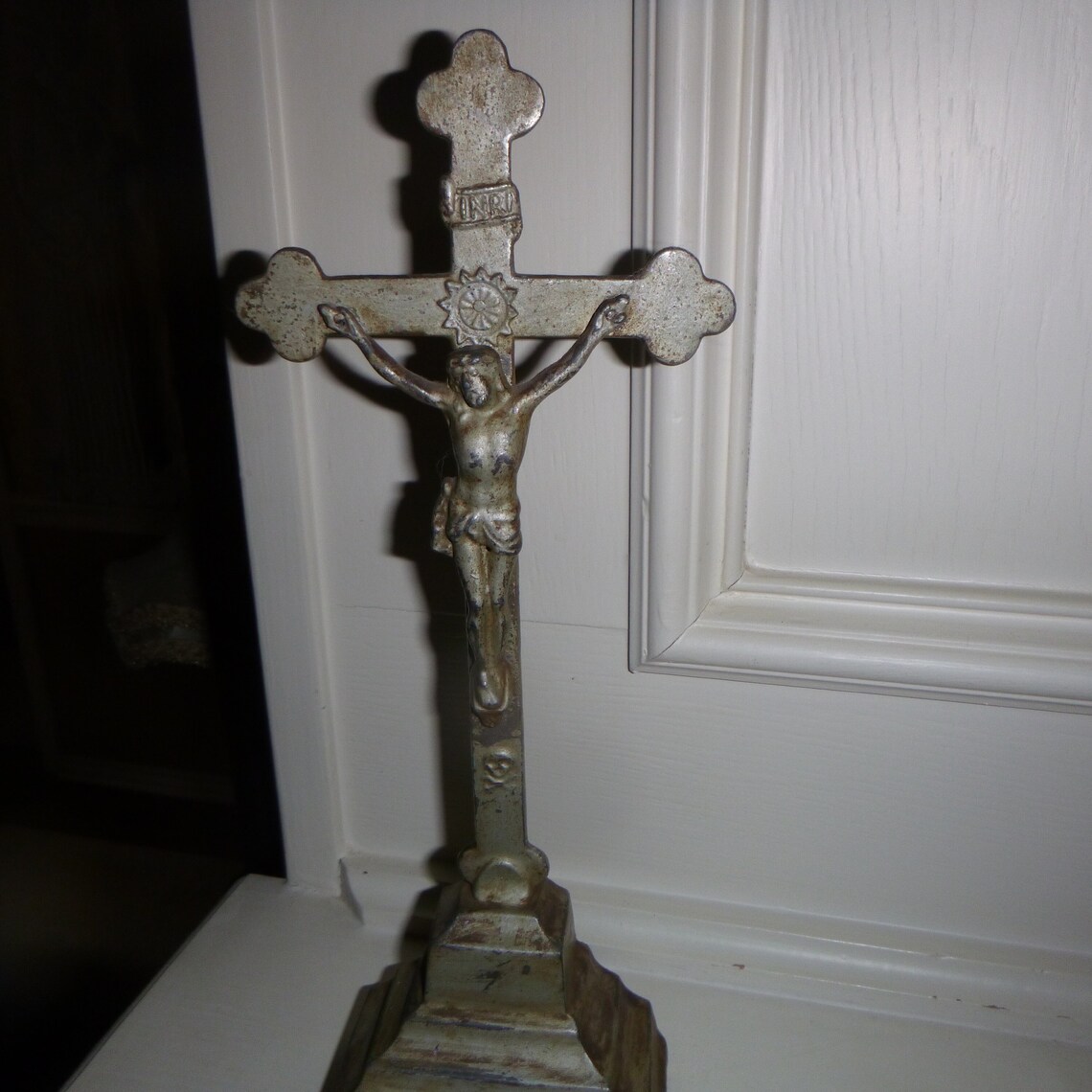 Vintage Religious Crucified Jesus. Cross With Stand Home Altar | Etsy