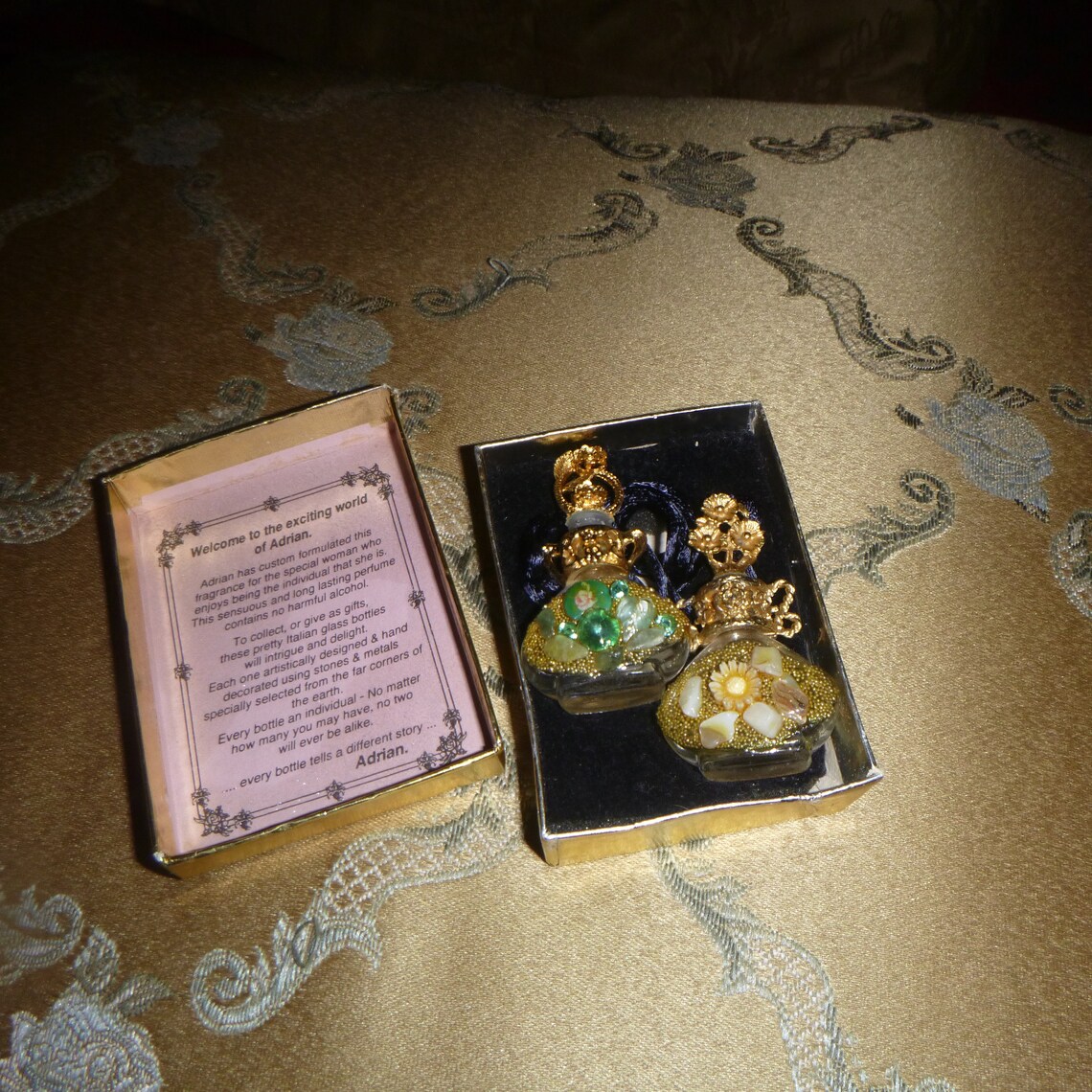 Old Fabulous Adrian Designs Limited Edition Ornate Perfume Bottles/box ...