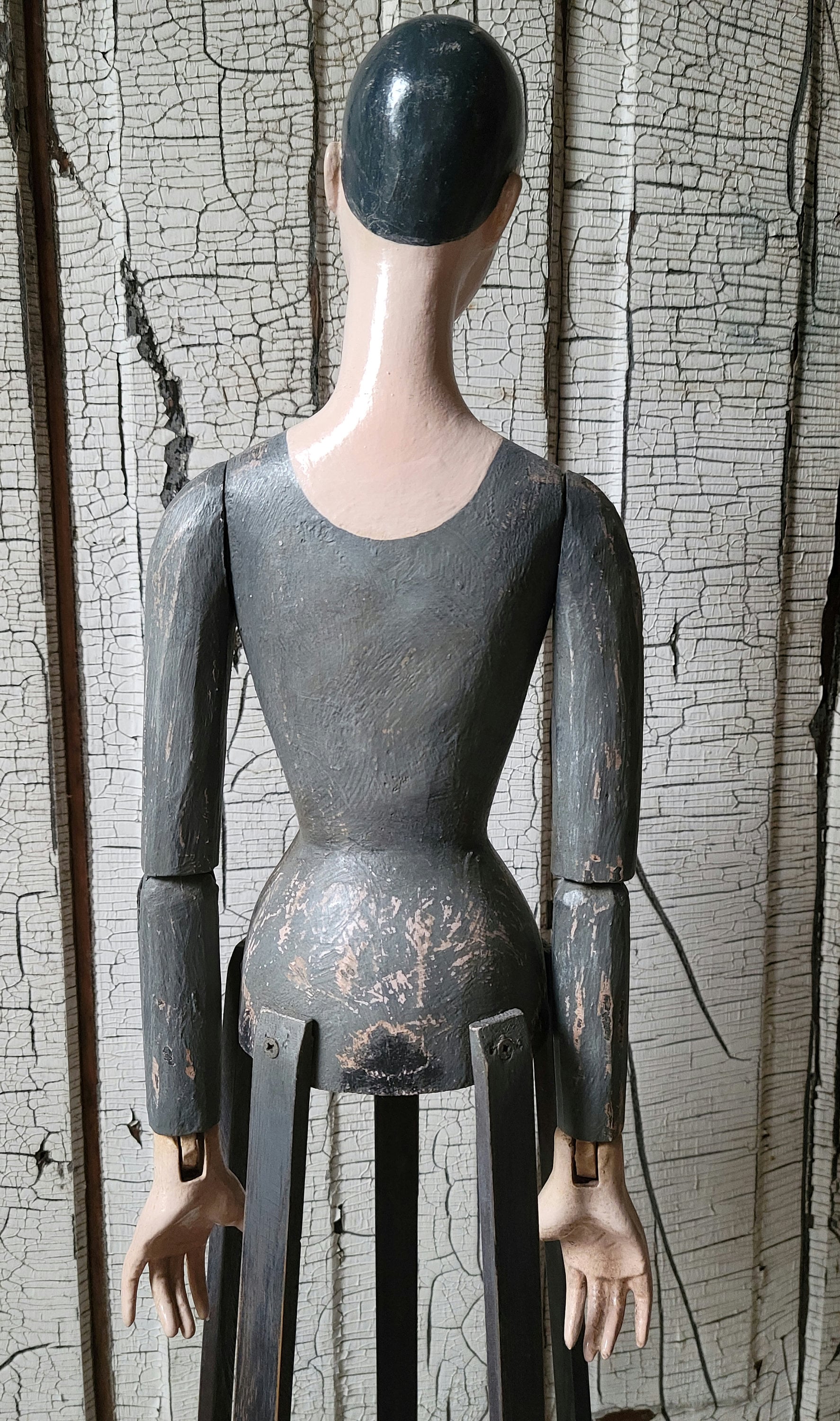 Awesome Religious Articulated Wood Santos/cage Doll Vintage ...