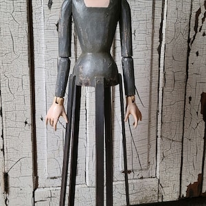 Awesome Religious Articulated Wood Santos/cage Doll Vintage ...