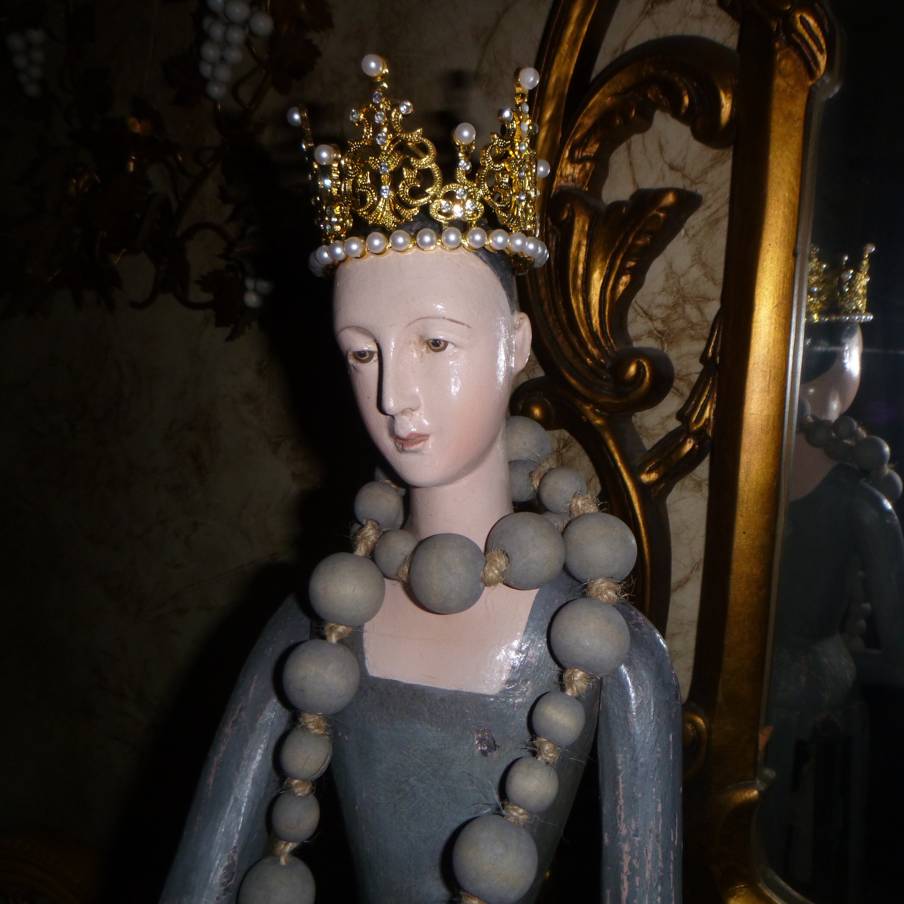 Awesome Religious Articulated Wood Santos/cage Doll Vintage ...