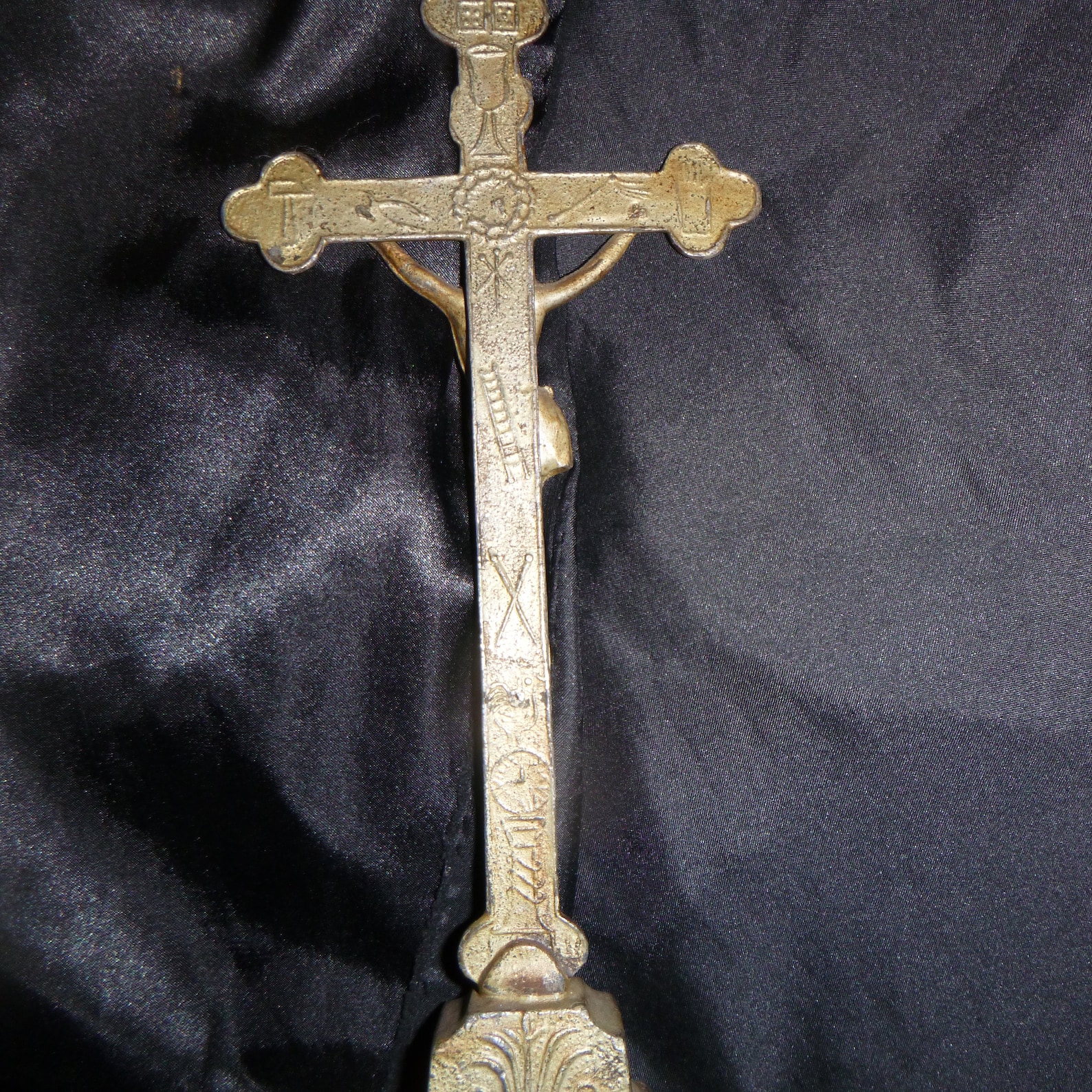Vintage Religious Crucified Jesus. Cross With Stand Home Altar - Etsy