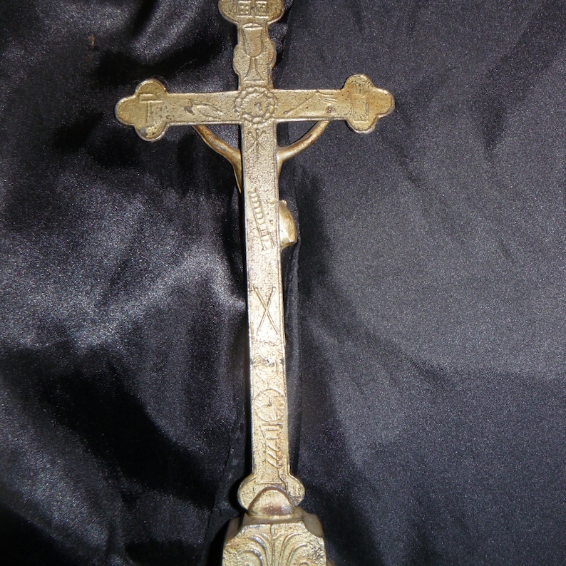 Vintage Religious Crucified Jesus. Cross With Stand Home Altar - Etsy