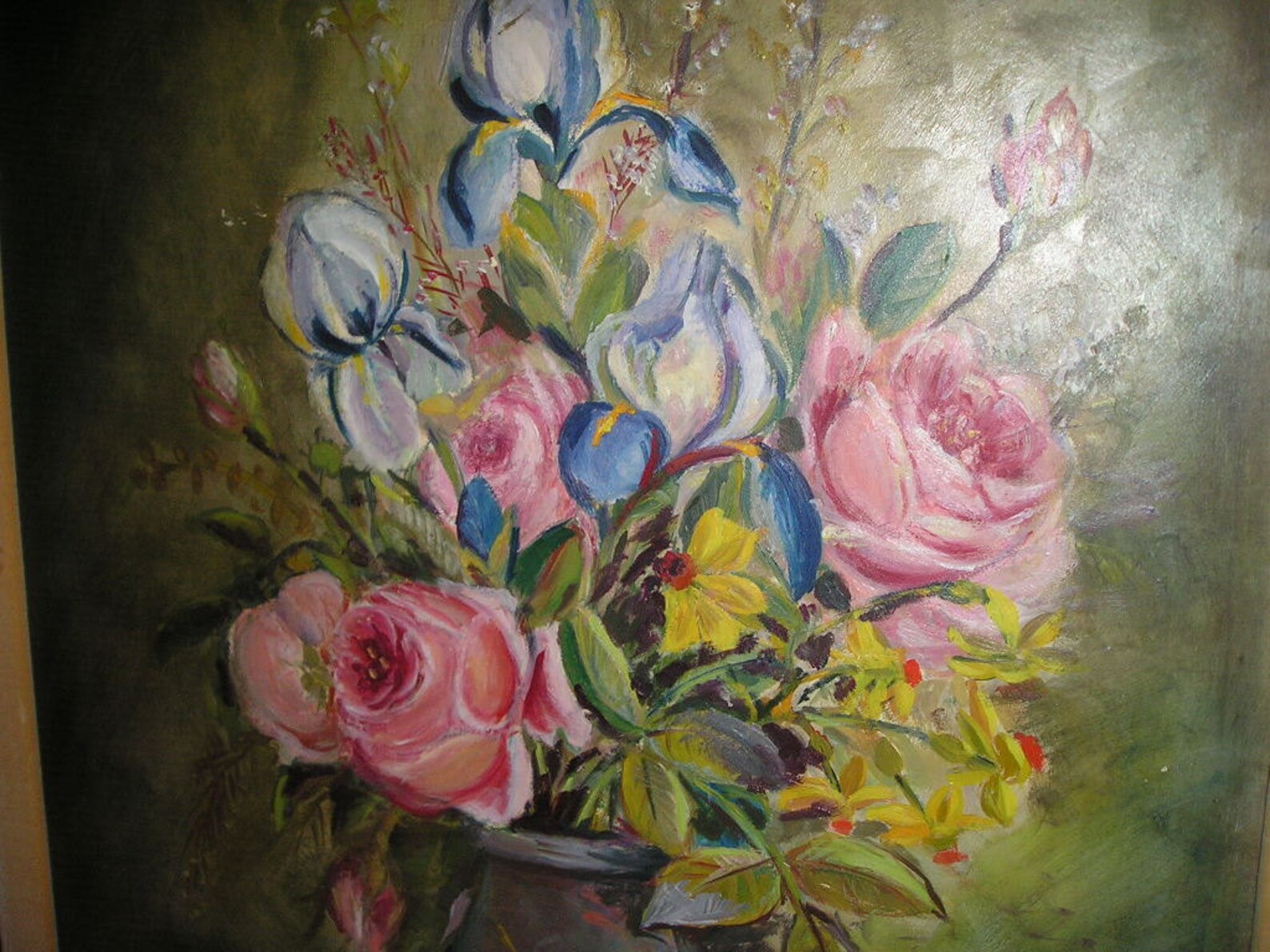 Vintage Stunning Cottage Chic Still Life Framed Roses/Flower | Etsy