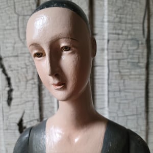 Awesome Religious Articulated Wood Santos/cage Doll Vintage ...