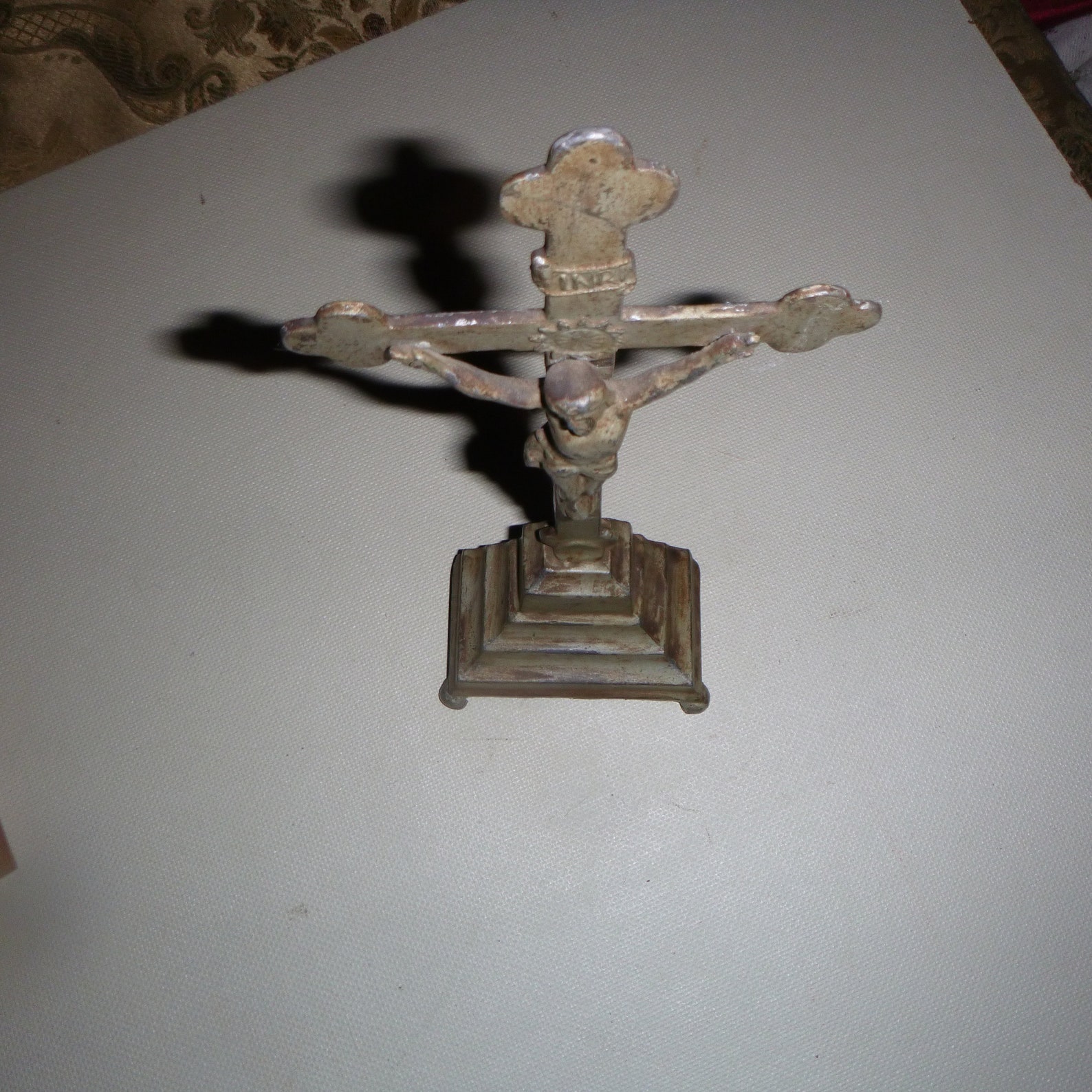 Vintage Religious Crucified Jesus. Cross With Stand Home Altar | Etsy
