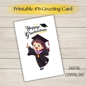 Printable Graduation Card | Congratulations Grad Cap| Digital Download ...