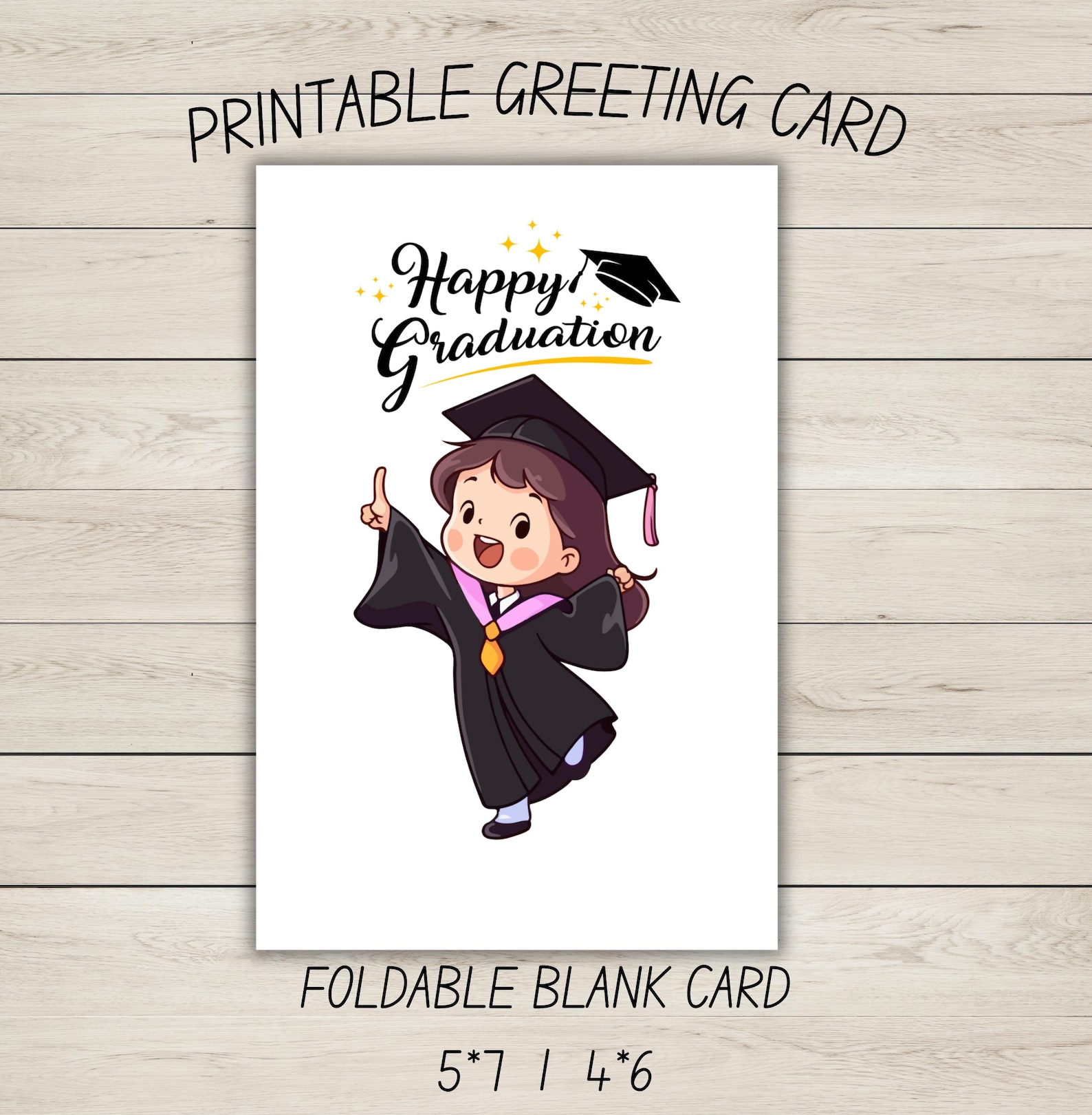 Printable Graduation Card | Congratulations Grad Cap| Digital Download ...